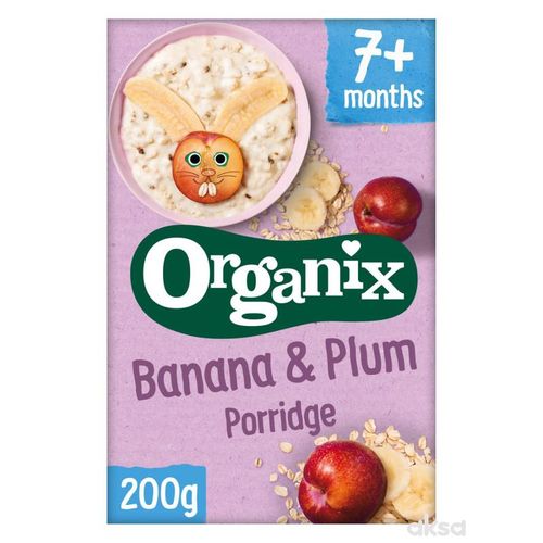 Organix organska kaša sa bananom i šljivom (7m+) 200gr