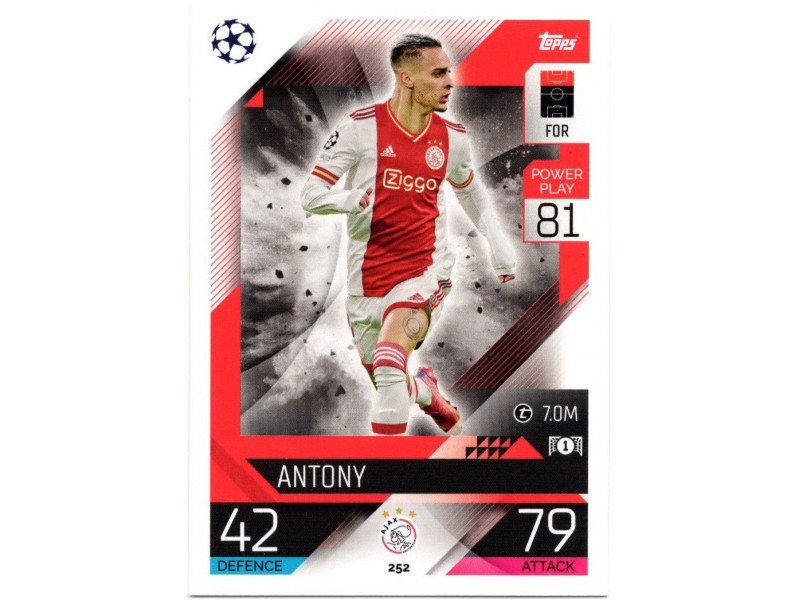 252.ANTONY -AFC AJAX - TOPPS Match ATTAX 2022/23