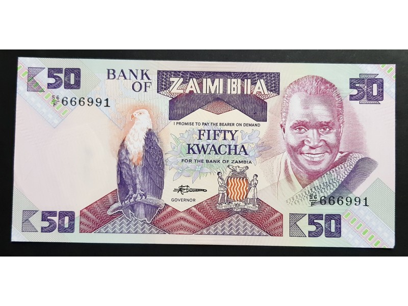 50 Kvaca 1986 god. Zambia UNC