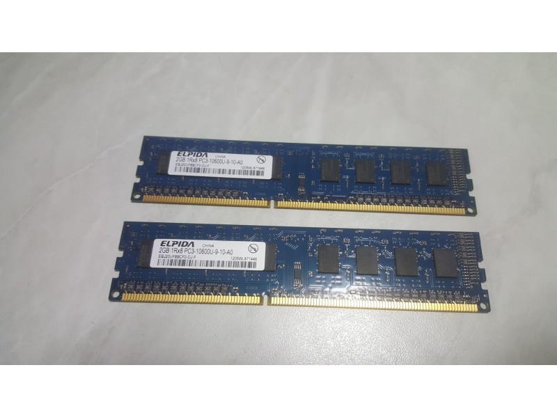 2x2gb ddr3 elpida 1333mhz ispravne