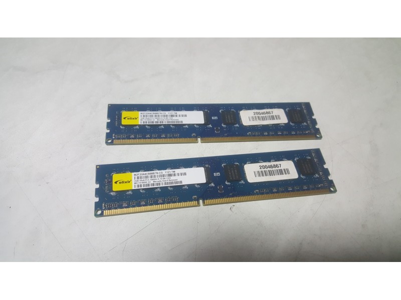 2x2gb ddr3 elixir 1333mhz ispravne