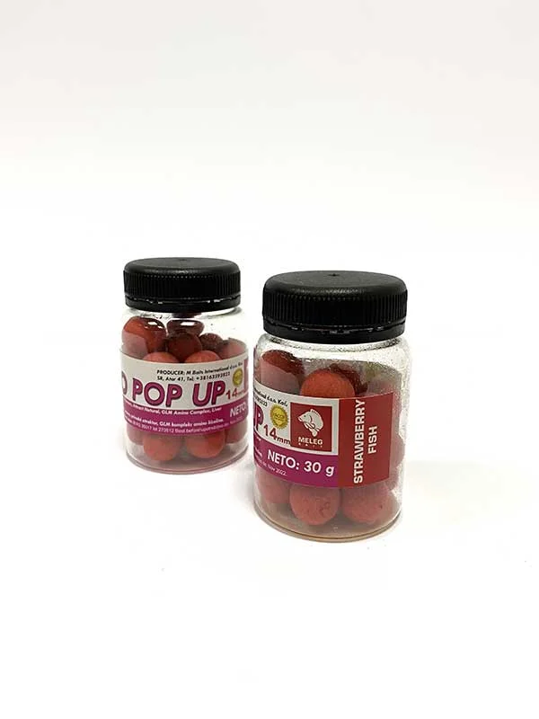 MELEG POP-UP 30GR STRAWBERRY FISH