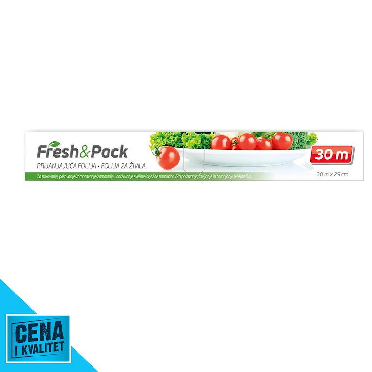 Fresh&pack folija prijanjajuća 30m fresh&pack