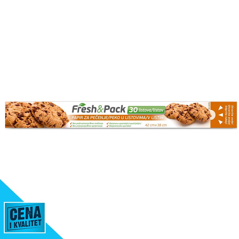 Fresh&pack papir za pečenje 30/1 fresh&pack