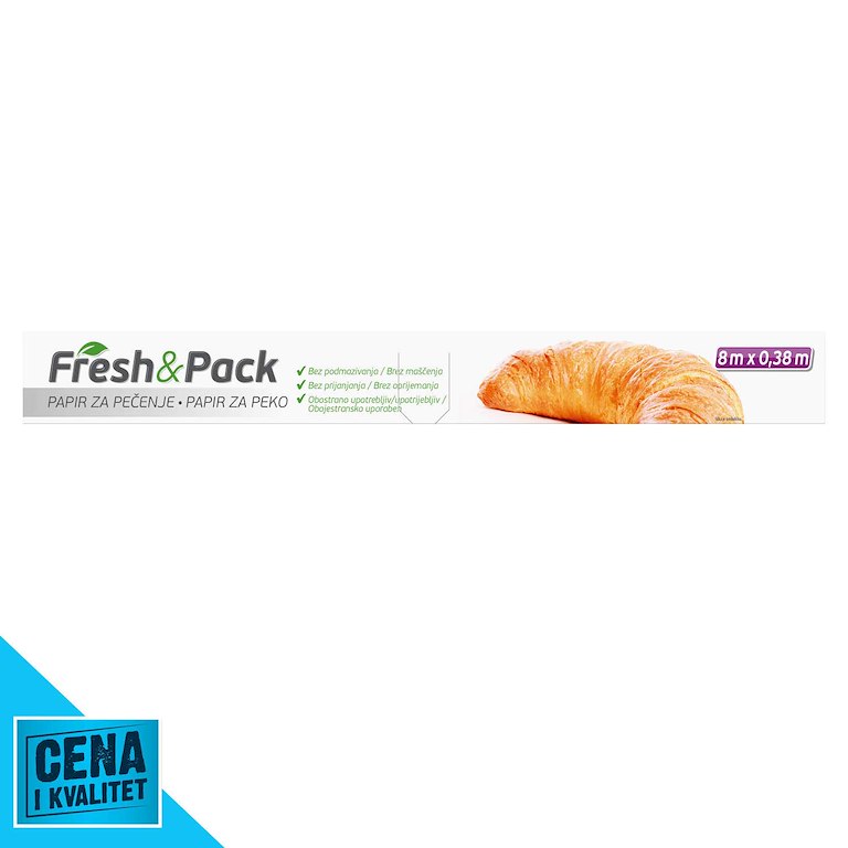 Fresh&pack papir za pečenje 8m fresh&pack