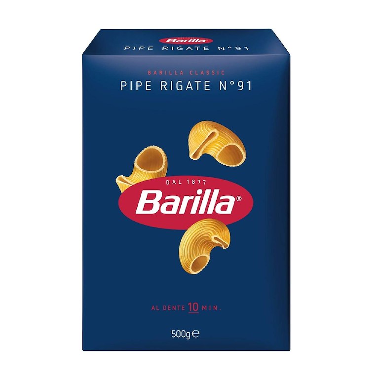 Barilla Pipe Rigate testenina od krupice 500g