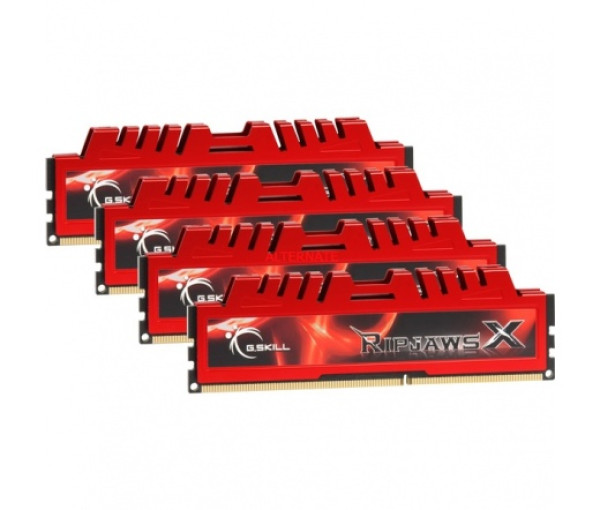 G.SKILL RipjawsX DDR3 1600MHz CL10 32GB Kit4 (4x8GB) Intel XMP Red