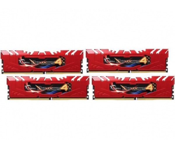 G.SKILL Ripjaws 4 DDR4 2666MHz CL15 32GB Kit4 (4x8GB) Red