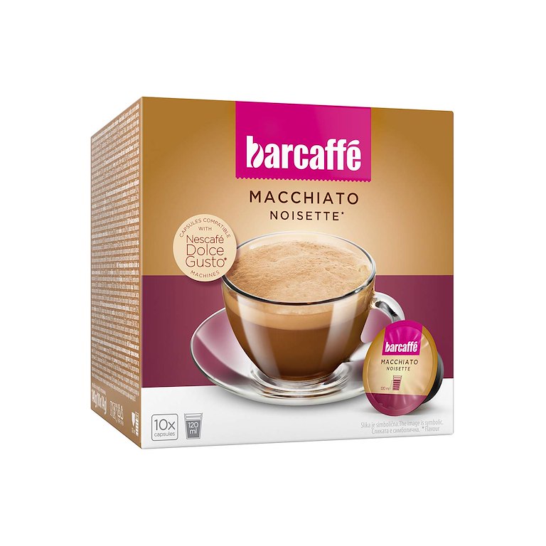 Barcaffe perfetto macchiato noisette 140g Dolce gusto