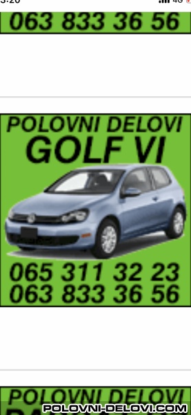 Volkswagen Golf 6 Tdi Kompletan Auto U Delovima