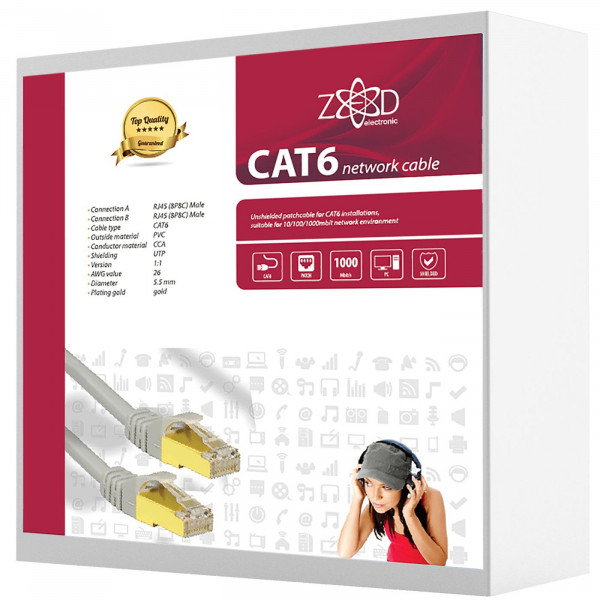 ZED electronic Mrežni FTP kabel, CAT6, 20 met - FTP6/20