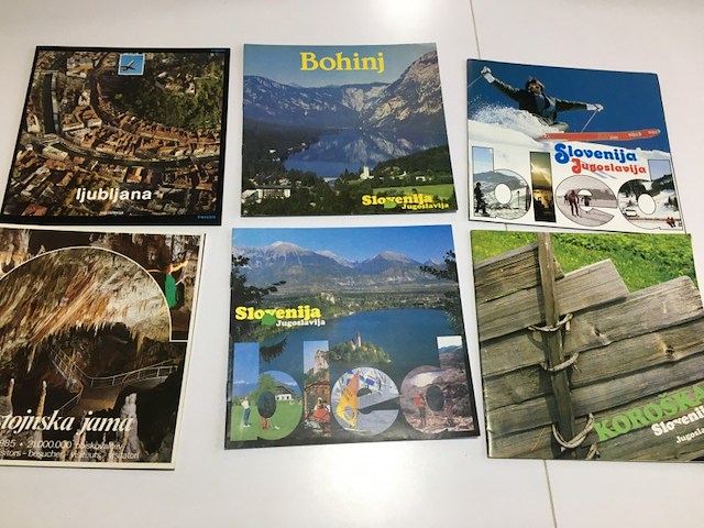 Slovenija  lot turistil+čkih vodiča / brošura