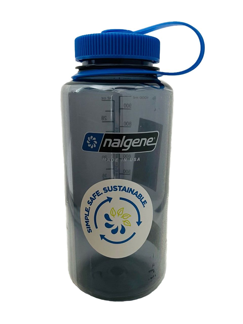 Nalgene WIDE MOUTH 1000ML, boca pvc, siva