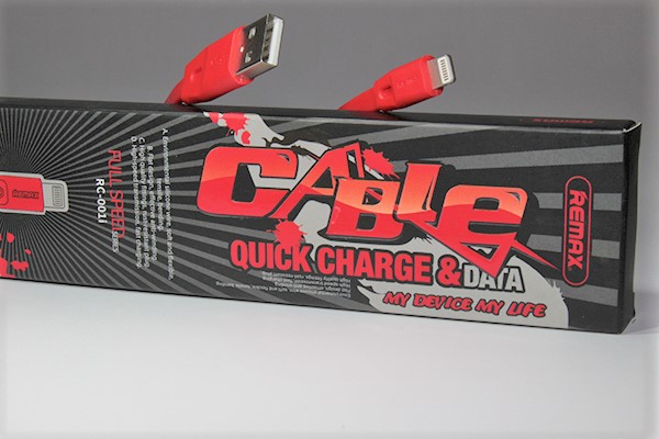 USB Data Cable REMAX RC-001i FULL SPEED za iPhone 5/6 (2A) crveni 1m