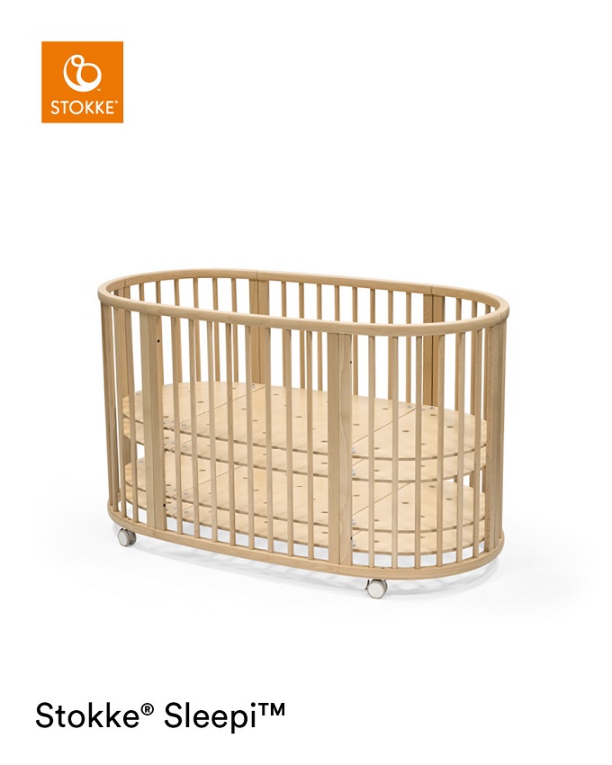 STOKKE® SLEEPI V3™ BED - HAZY GREY - S 74 cm x V 84 cm x D 141 cm