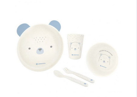 KikkaBoo set posuđa 4 dela bear with me blue ( KKB40136 )