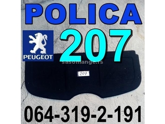 Zadnja POLICA Gepeka Pežo 207 Peugeot