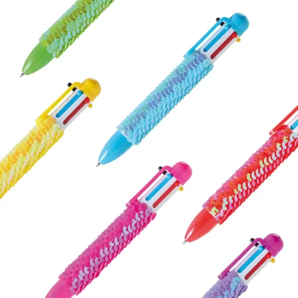 Chic multicolor, hemijska olovka, šestobojka, krljušti, miks
