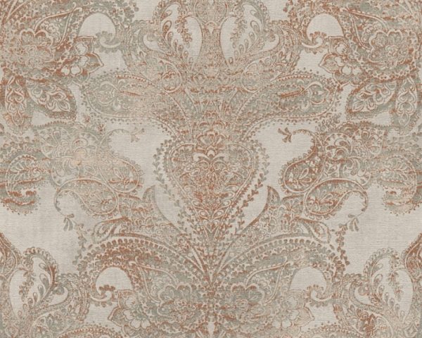 LIVINGWALLS WALLPAPER «BAROQUE, BEIGE, BROWN, CREAM, TURQUOISE» 391191