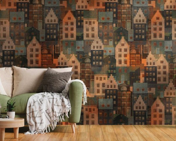 LIVINGWALLS WALLPAPER «BEIGE, BLACK, BROWN» 391821