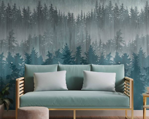 LIVINGWALLS WALLPAPER «BLACK, GREEN, GREY» 391813