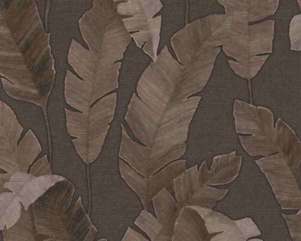 LIVINGWALLS WALLPAPER «FLORAL, BEIGE, BROWN, GREY, TAUPE» 392182