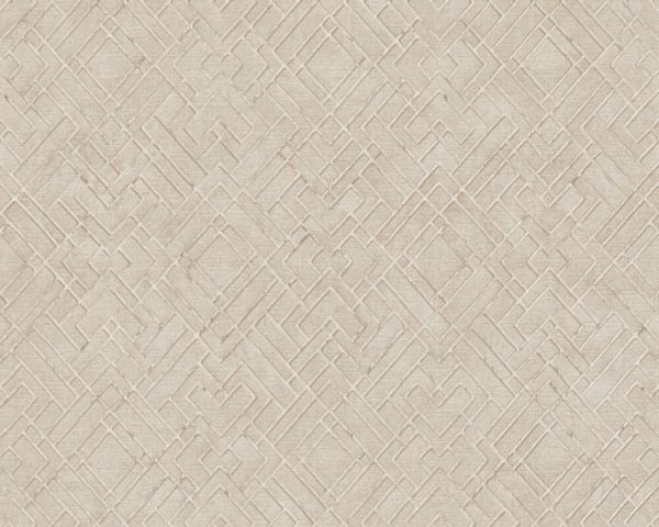 LIVINGWALLS WALLPAPER «GRAPHICS, 3D, BEIGE, CREAM, METALLIC» 388282