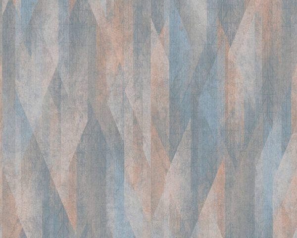 LIVINGWALLS WALLPAPER «GRAPHICS, BEIGE, BLUE, CREAM, ORANGE» 391041