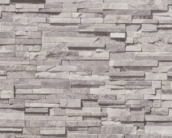 LIVINGWALLS WALLPAPER «STONE, BLACK, CREAM, GREY» 388162