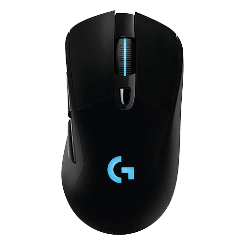 LOGITECH Bežični Gejmerski miš G703 LIGHTSPEED (Crni) 910-005638 USB / USB nano prijemnik, Optički, Logitech HERO, 16000 DPI