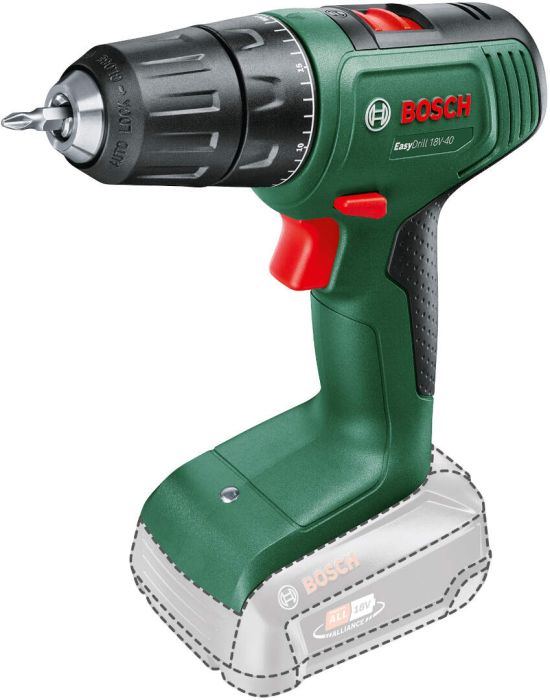 Akumulatorska bušilica - odvrtač Bosch EasyDrill 18V-40 Solo; bez baterije i punjača (06039D8000)