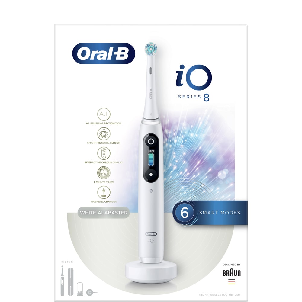 ORAL-B POC iO8 White Alabaster Električna četkica za zube