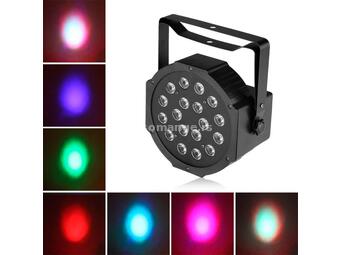 Mini Flat Par Light RGB Reflektor - 18 LED