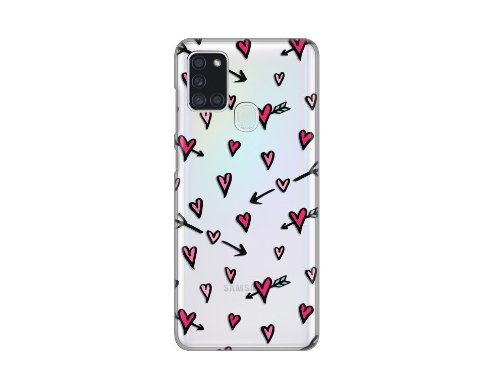 Silikonska futrola PRINT Skin - Samsung A217F Galaxy A21s Heart Pattern