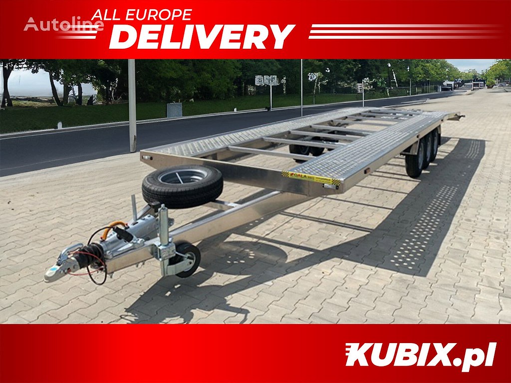 Nova Kubix GALA 850x215, 3500kg 3 axel prikolica autotransportera