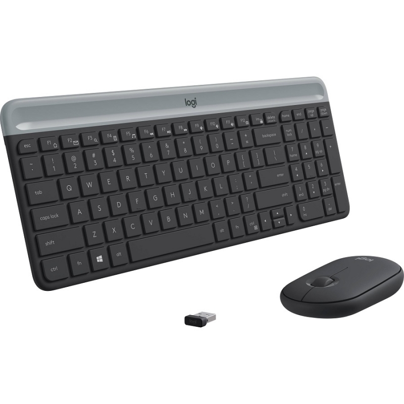 Komplet tastatura + miš Logitech MK470 Slim Wireless Keyboard and Mouse Combo Graphite - US