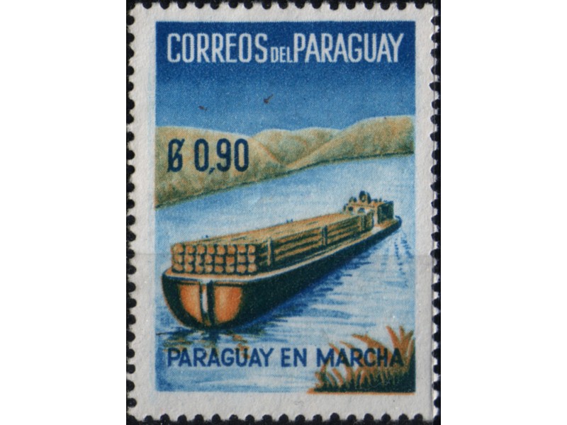 kt553ty 10.apr1961 ParaguayCDel Mi883(**)1/9