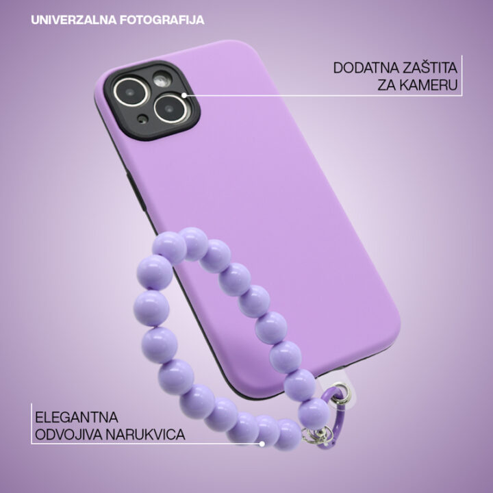 Futrola Color Bracelet Za IPhone 14 Pro Max (6.7) Roze