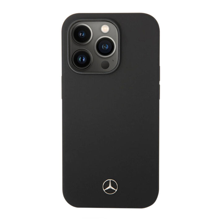 Futrola Silikon Mercedes-Benz Magsafe Liquid Silicone With Microfiber Lining Za Iphone 14 Pro Crna Full ORG (MEHMP14LSILBK)