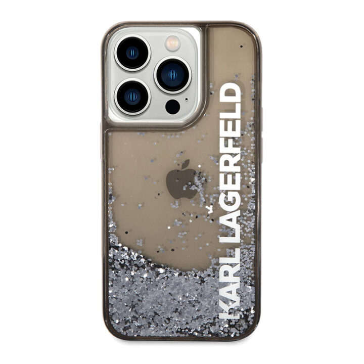 Futrola Karl Lagerfeld Liquid Glitter Elong Za Iphone 14 Pro Max Crna Full ORG (KLHCP14XLCKVK)