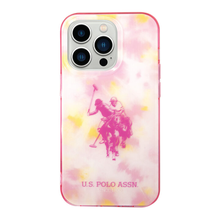 Futrola Polo With Tie&Dye Design Horse Logo Za Iphone 14 Pro Pink Full ORG (USHCP14LUTIP)