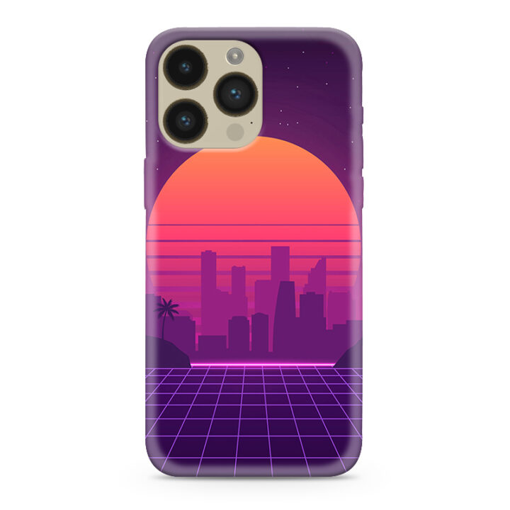 FUTROLA ULTRA TANKI PRINT CLEAR NEON WAVE ZA IPHONE 14 PRO MAX (6.7) NW04