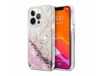 3G Guess Hc Liquid Glitter Peony (GUHCP13XLGPEPI) roze zaštitna maska za iPhone 13 Pro Max 6.7