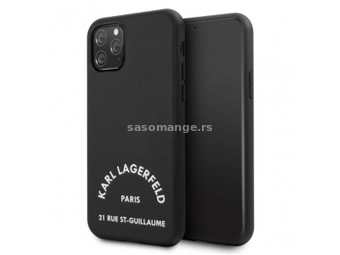 3G Karl Lagerfeld PU Leather ST Guillame crna zaštitna maska iPhone 11 Pro Max 6.5 crna