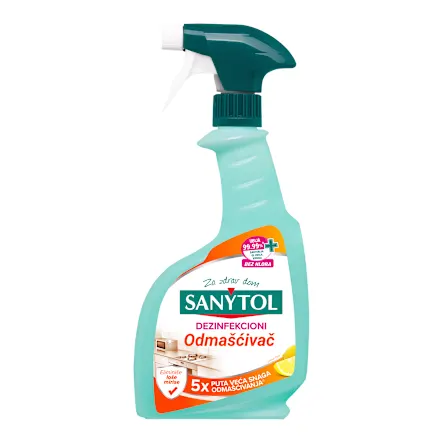SANYTOL
Sredstvo za čišćenje i dezinfekciju kuhinje, 500 ml
Biocid