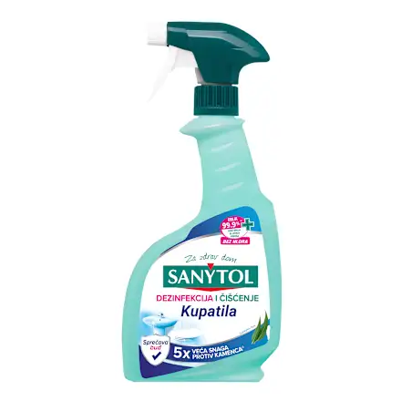 SANYTOL
Sredstvo za dezinfekciju kupatila, 500 ml
Biocid