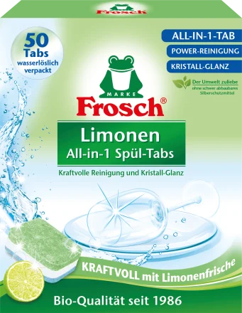 Frosch
All in 1 tablete za mašinu za sudove - Limonen, 50 kom