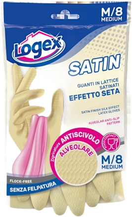 LogexSATIN gumene rukavice - veličina M, 1 kom