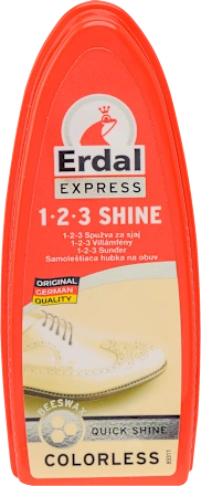 ErdalEXPRESS 1-2-3 SHINE sunđer za sjaj obuće - neutral, 1 kom