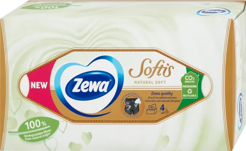 Zewa
Softis Natural Soft papirne maramice u kutiji, 4-slojne, 80 kom